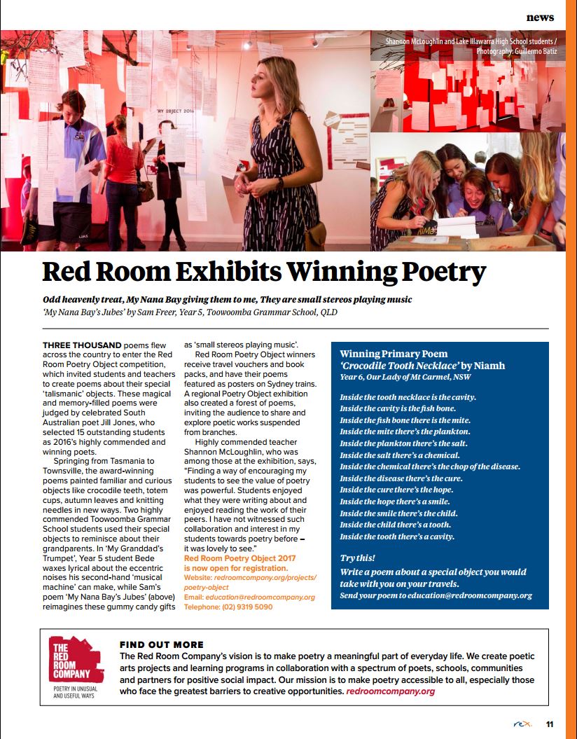 Red Room Exhibits Winning Poetry | New Australian poetry, contemporary ...